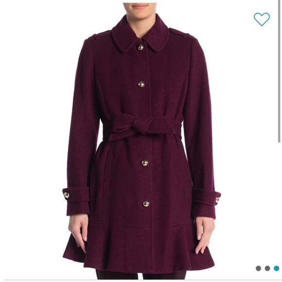 kate spade | Jackets & Coats | Kate Spade New York Belted Flare Hem ...